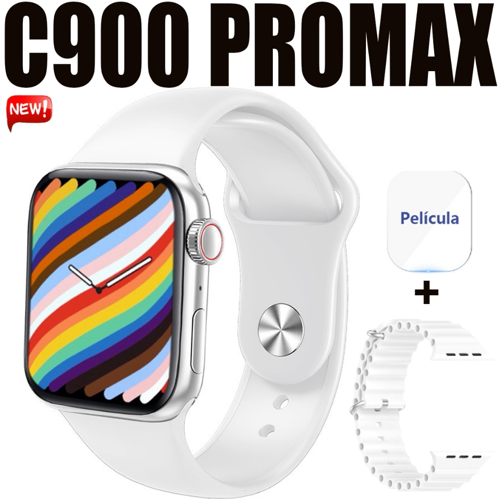 2024 Relógio inteligente original 9 C900 pro max masculino bluetooth ...