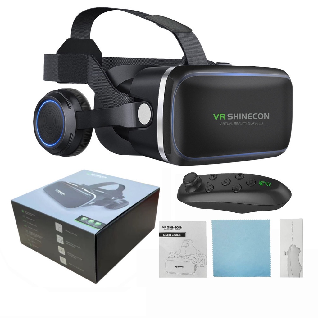 Oculos Vr Realidade Virtual 3d VR Oculos, Fone de ouvido Virtual ...