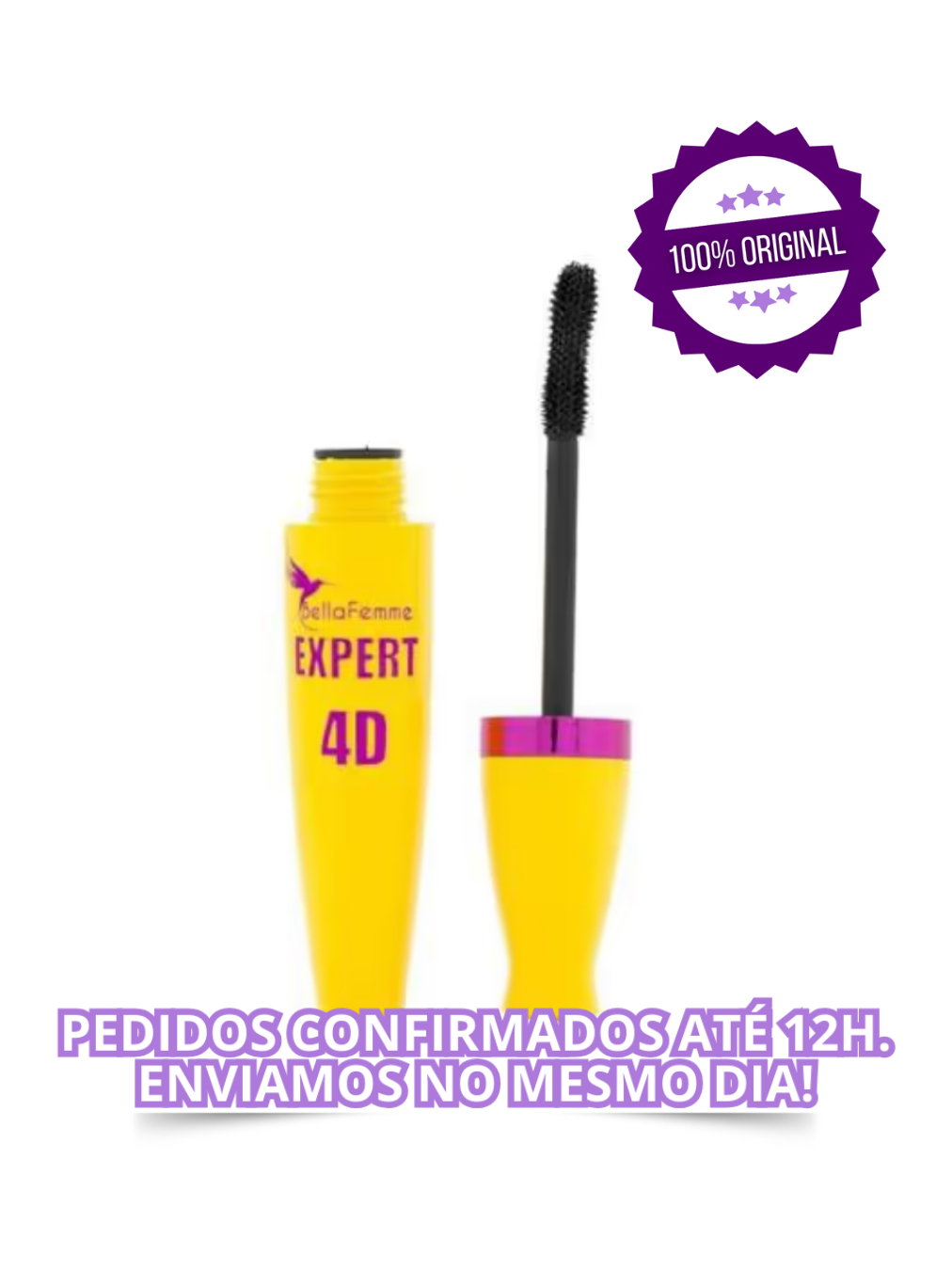 MÁSCARA DE CÍLIOS BELLA FEMME EXPERT 4D 15ml - MAQUIAGEM - RÍMEL - VOLUME | Shopee Brasil