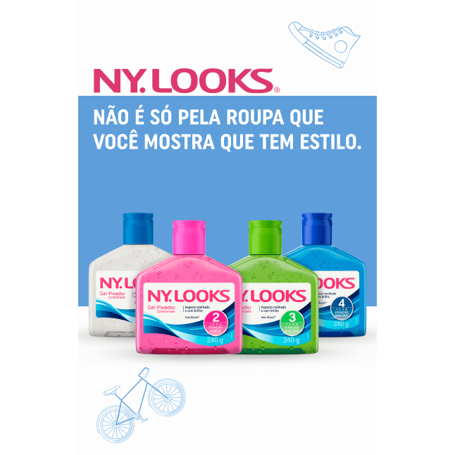 Gel Fixador Ny. Looks - 240g | Shopee Brasil