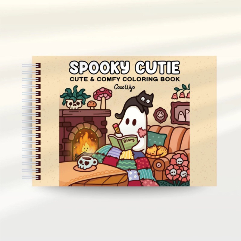 Livro de Colorir Impresso Spooky Cutie e Cozy Friends | Tamanho A5 | 75g | Pintura | Desenho ...
