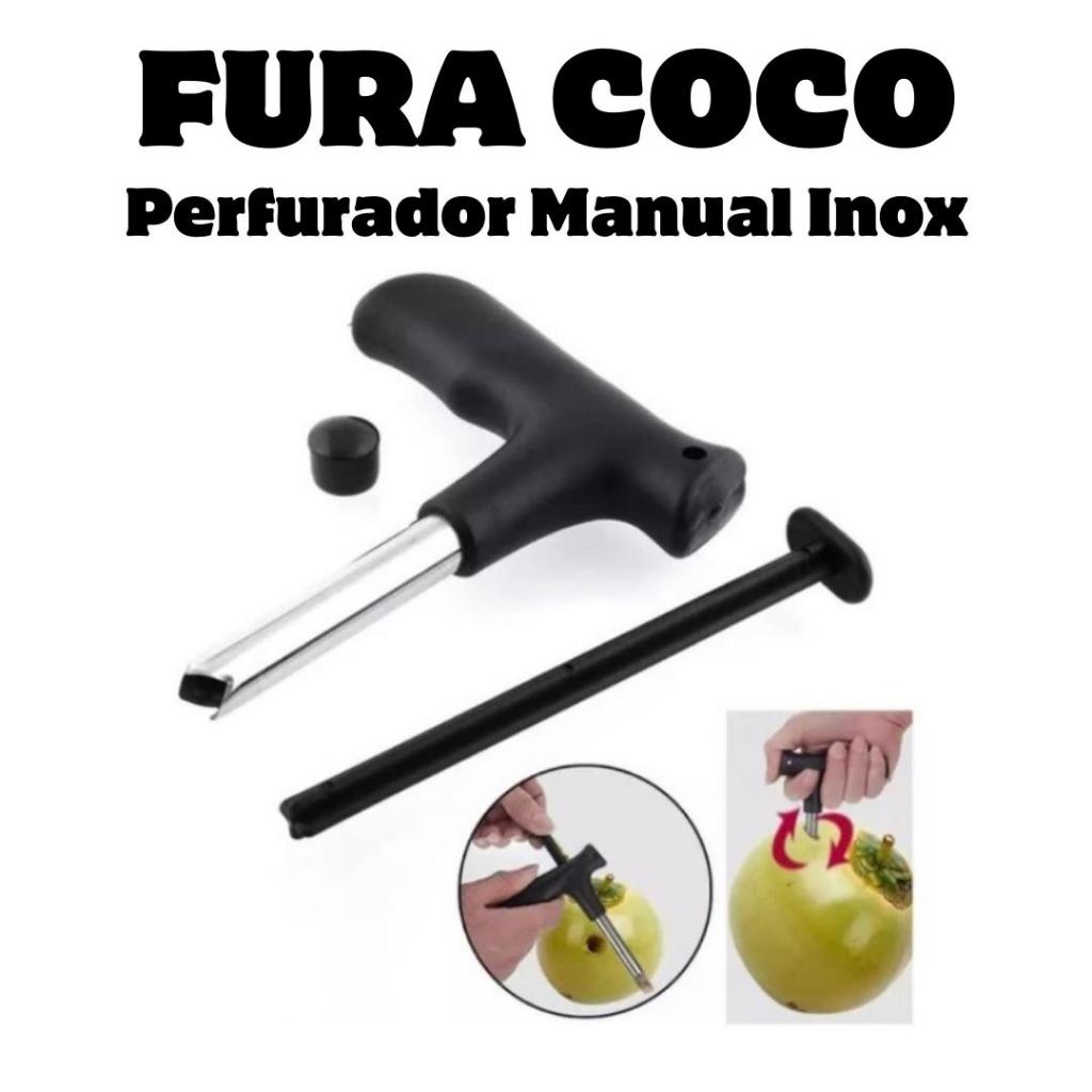 Abridor de Coco Furador Manual Inox Para Cozinha Bares Agua de Coco ...
