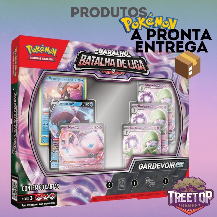 Deck Batalha De Liga Pokémon Tcg Gardevoir Ex Shopee Brasil
