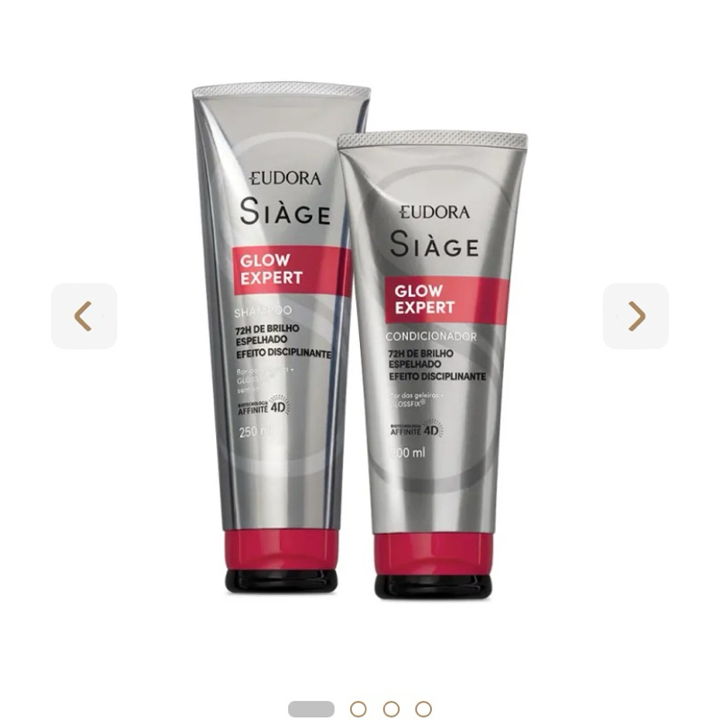 Combo Siàge Glow Expert: Shampoo 250ml + Condicionador 200ml | Shopee ...