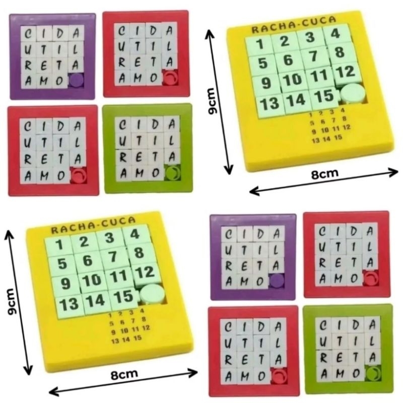 KIT 40 UNIDADES RACHA CUCA SENDO 20 RACHA CUCA NUMEROS+20 RACHA CUCA ...