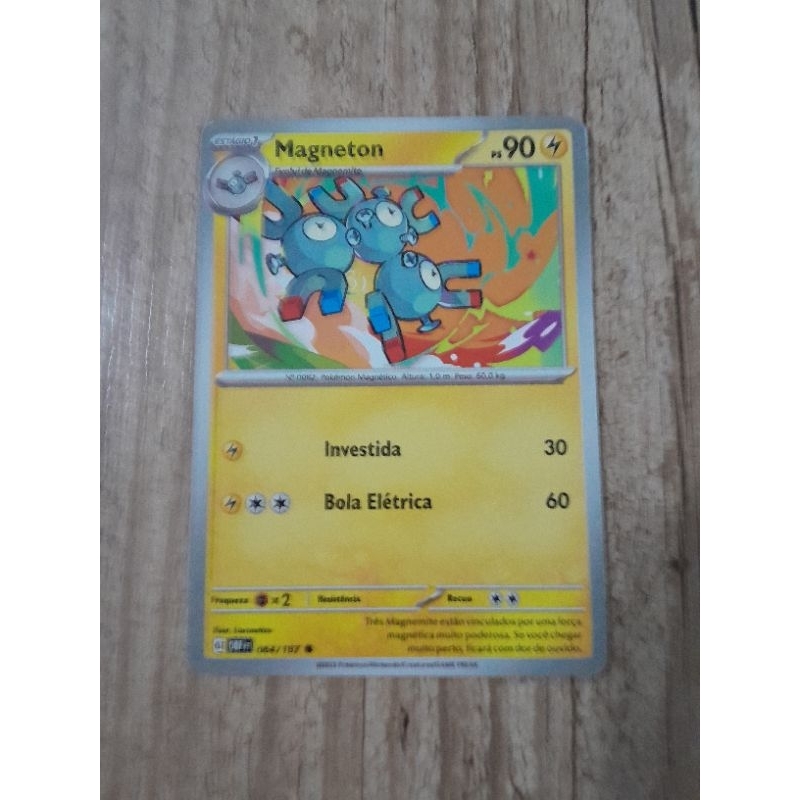 Carta Pokemon Magneton Original MN | Shopee Brasil