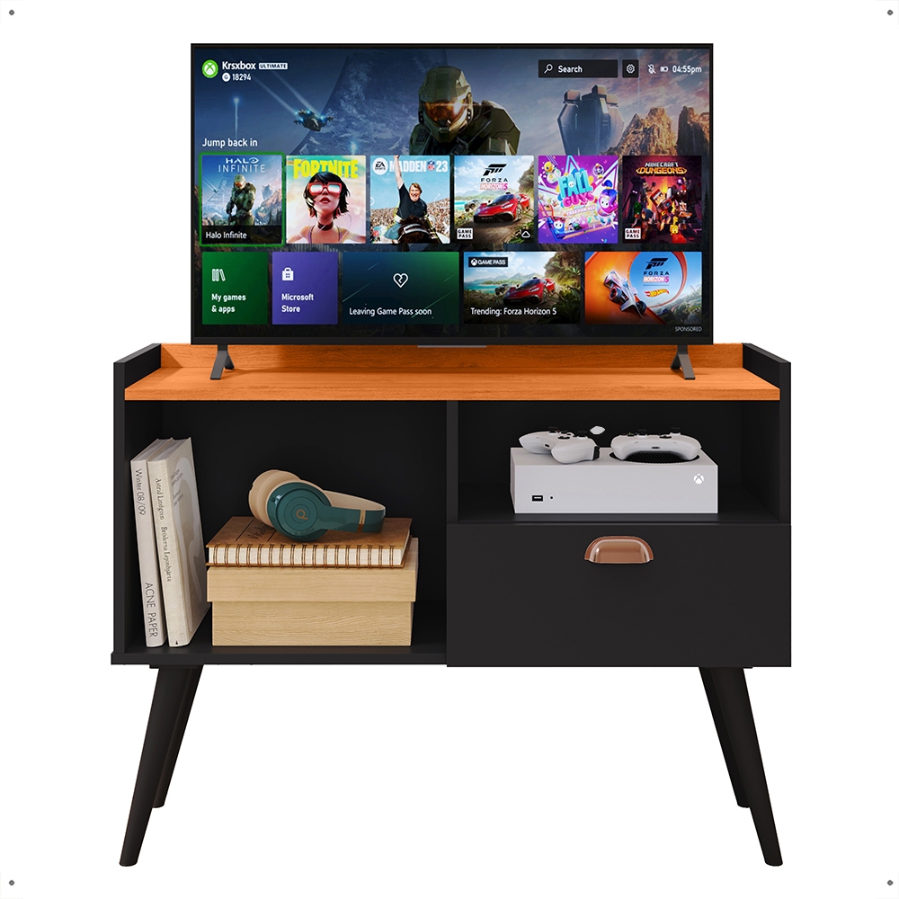 Rack para Sala ou Quarto Star TV até 32 polegadas com passador de fio ...