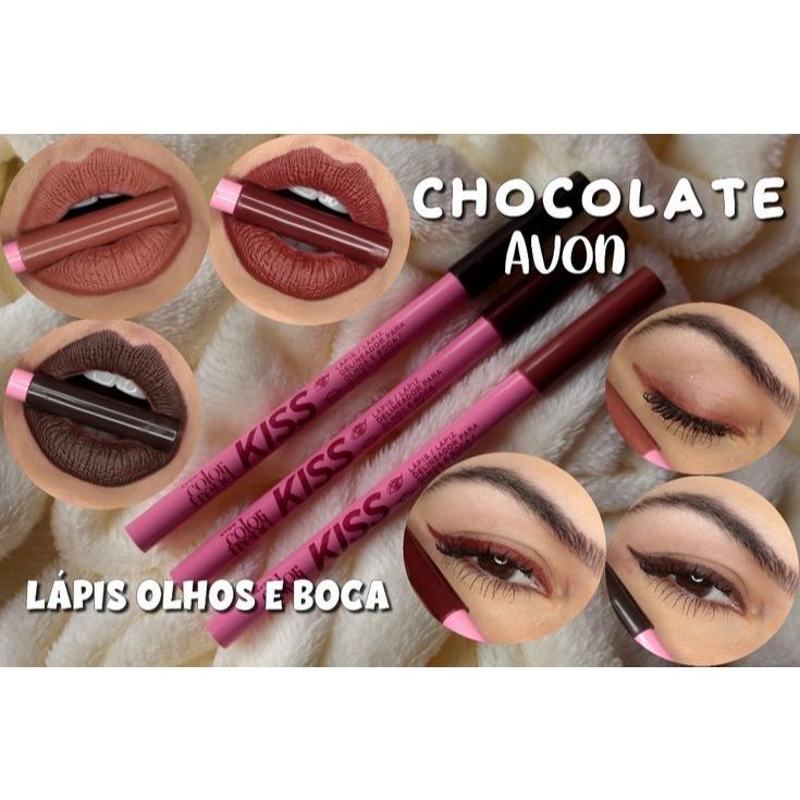 Combo Batom Color Trend Kiss Hidra + Lápis boca e olhos - Linha ...
