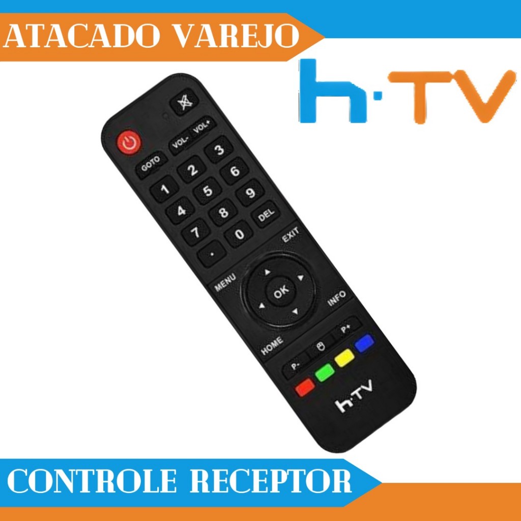 Controle Remoto receptor htv box htv 3, htv 4, htv 5, htv 6, htv7 ...