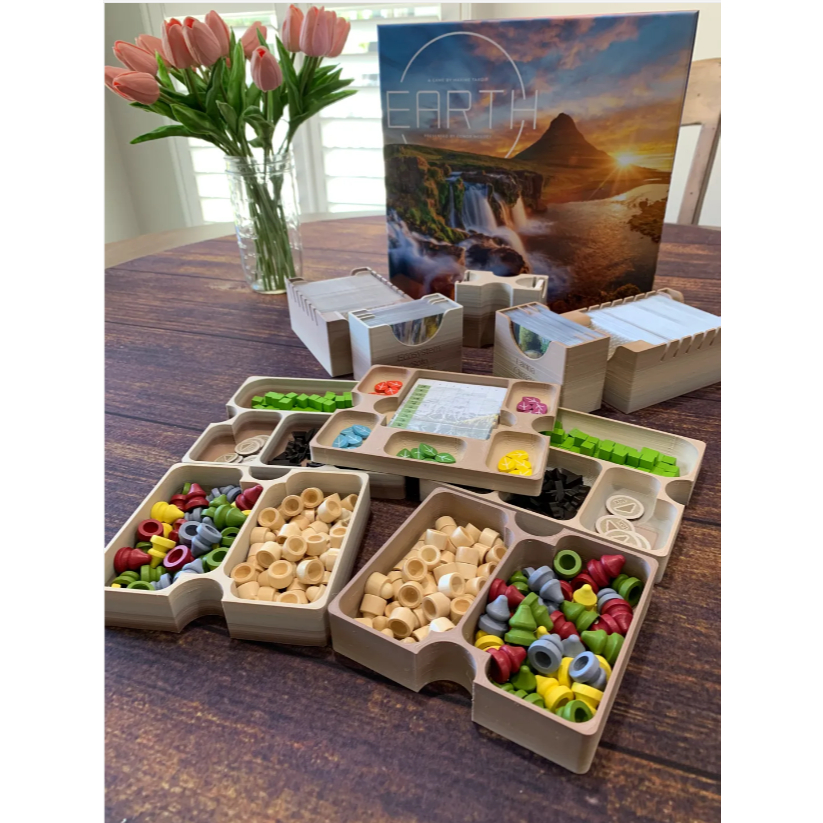 Earth - Insert 3D - Organizer - Board game | Shopee Brasil