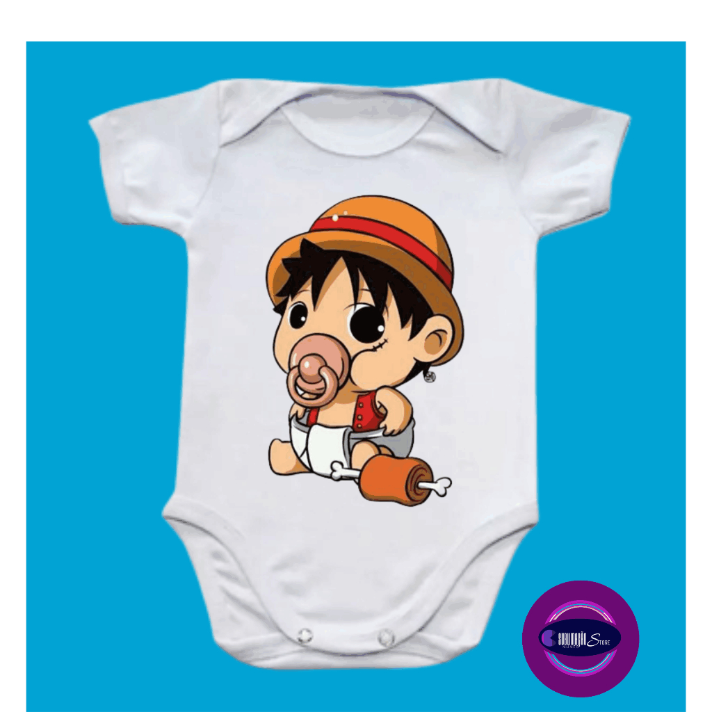BODY INFANTIL BEBÊ ONE PIECE LUFFY BABY | Shopee Brasil