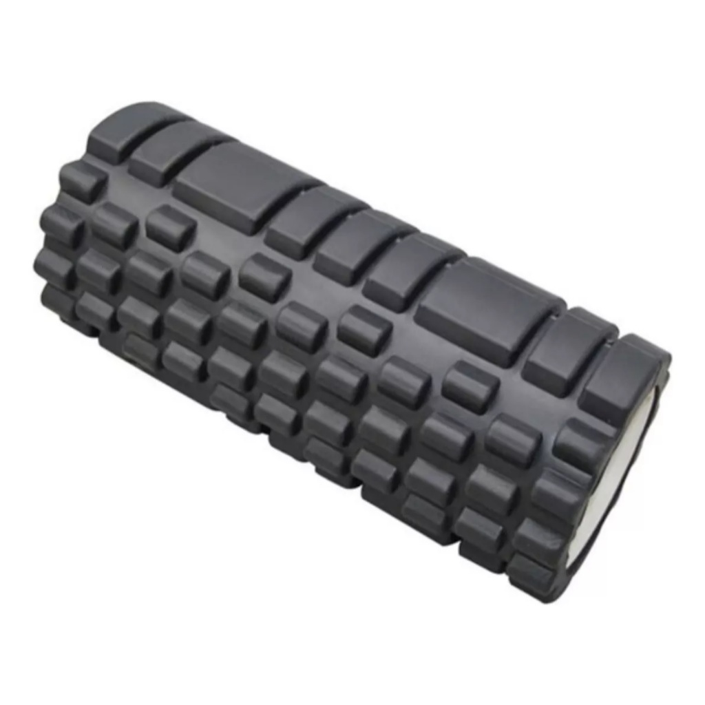 Rolo Massagem Foam Roller Liberação Miofascial Soltura - Preto | Shopee ...