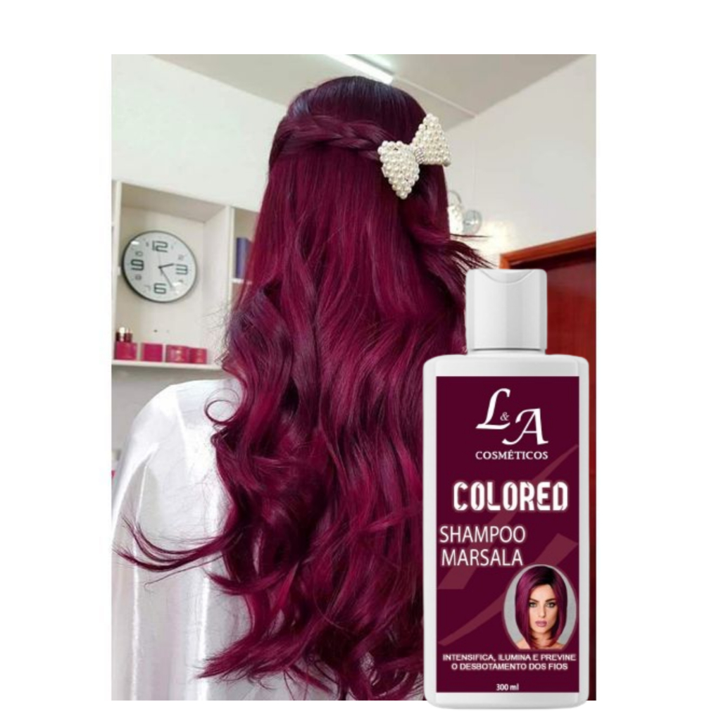 Shampoo Tonalizante Marsala - Sem amônia - Efeito Natural - para todos ...