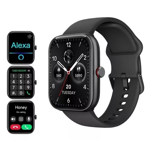 Smartwatch Relógio Inteligente Com Alexa Ultra Calculadora Cardíaca ...