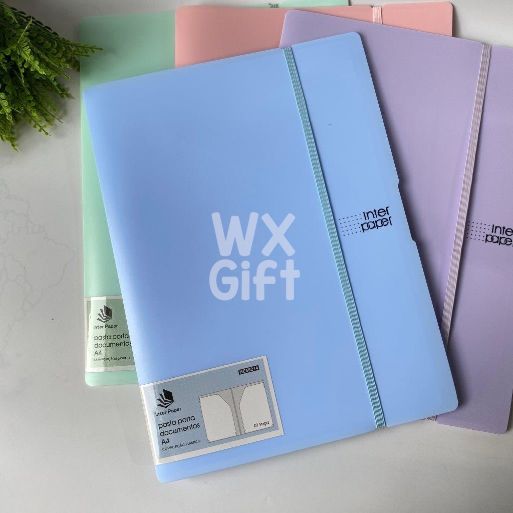 Pasta Porta Documentos A4 Unidade - Interponte / WX Gift | Shopee Brasil