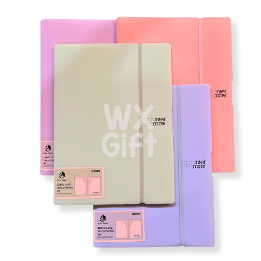 Pasta Porta Documentos A4 Unidade - Interponte / WX Gift | Shopee Brasil