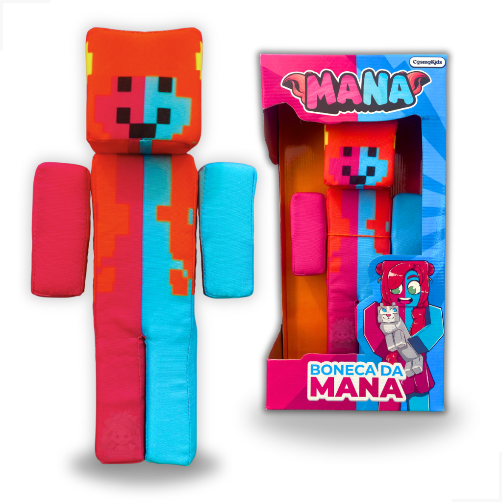 Boneco Minecraft Mana Youtuber Skin Pelúcia 33cm | Shopee Brasil