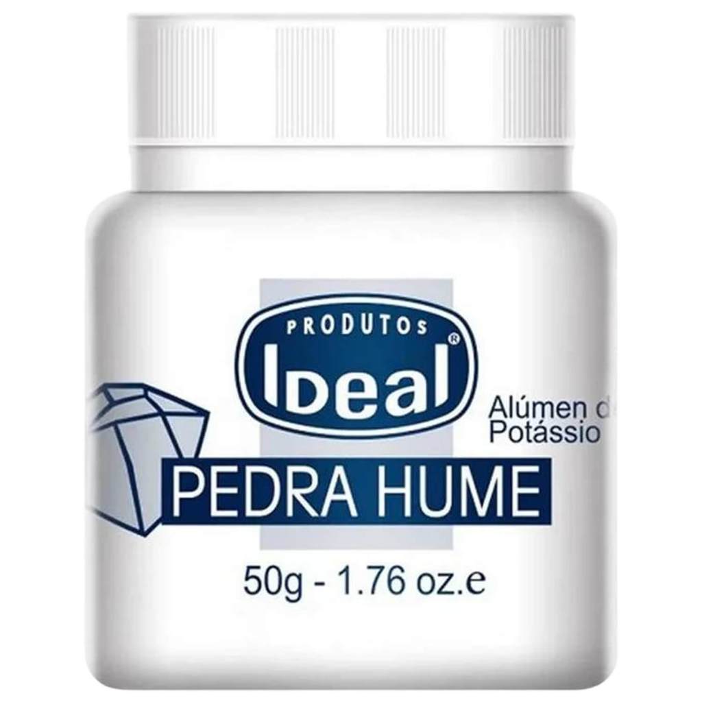 Pedra Hume Pó Ideal Auxilia Fechamento dos Poros da Pele 50g | Shopee ...
