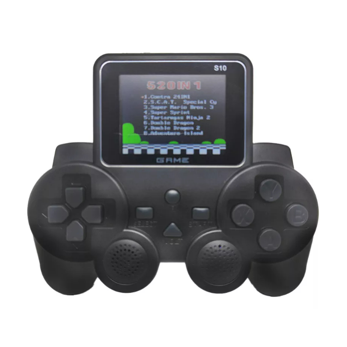 Controlador de jogo, 520 jogos, modelo: CON:12623, longa bateria, jogos clássicos, c/ controle ...