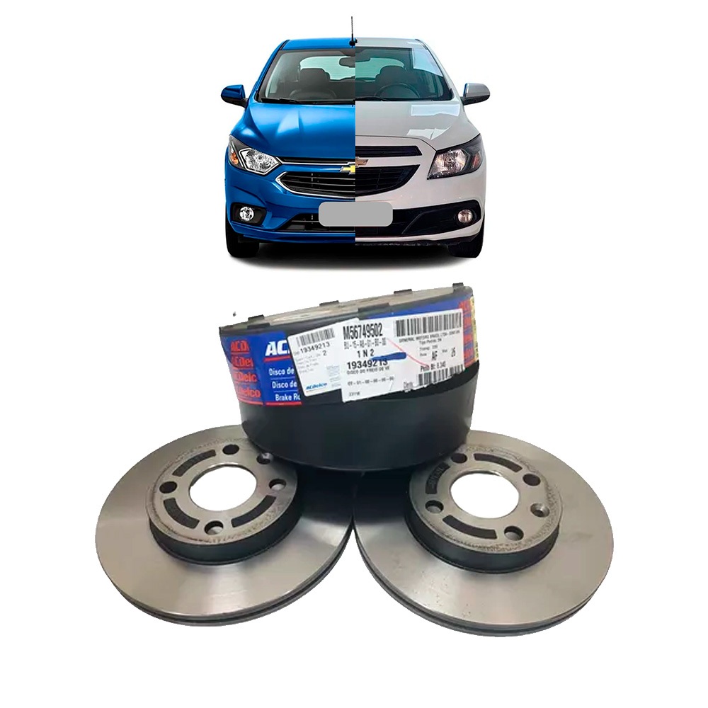 Par Disco De Freio Dianteiro Onix Prisma 13/19 Com Sem Abs 19349213 Acdelco | Shopee Brasil