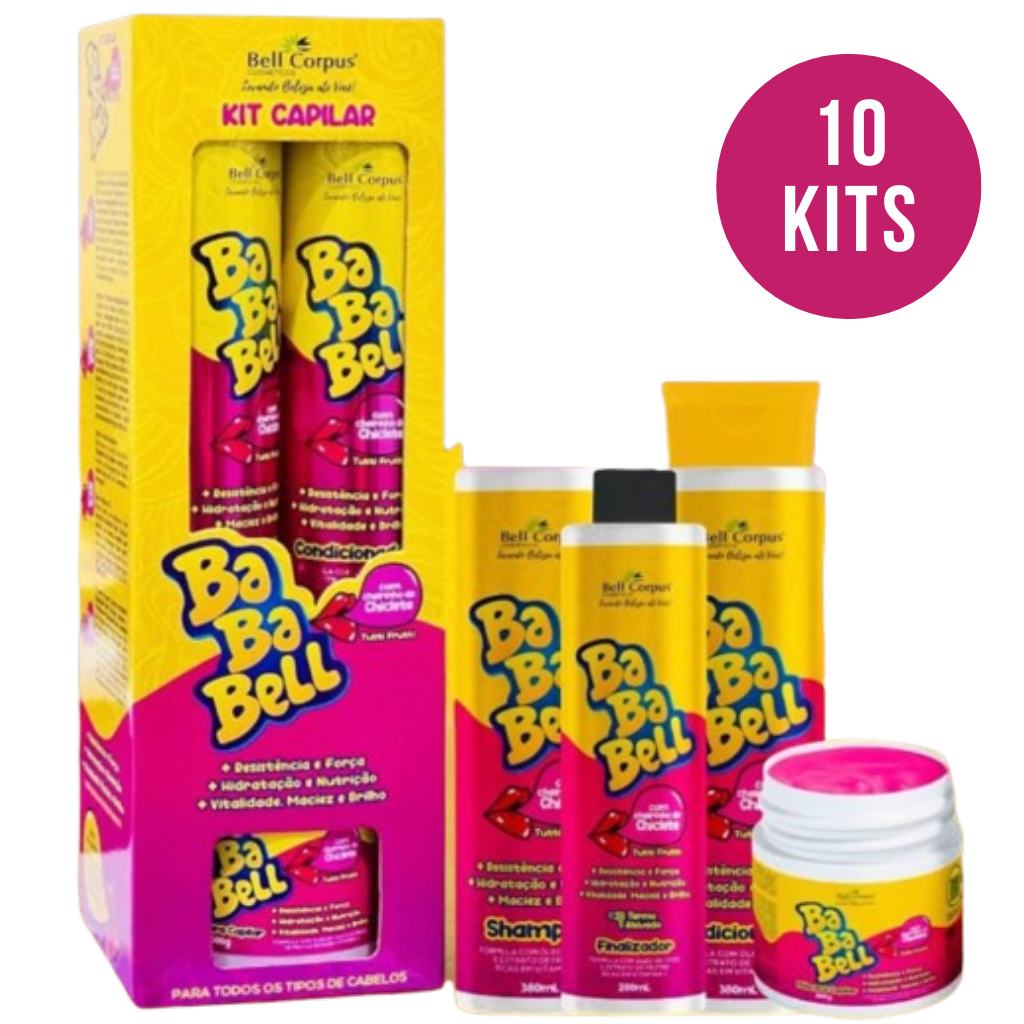 10 Kit Capilar BabaBell Babalu (Tutti Frutti) Lançamento Bell Corpus ...