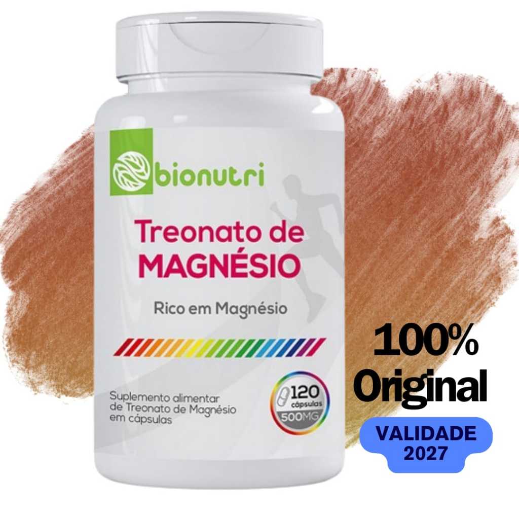 Treonato de Magnésio Bionutri 120 Cápsulas Original | Shopee Brasil
