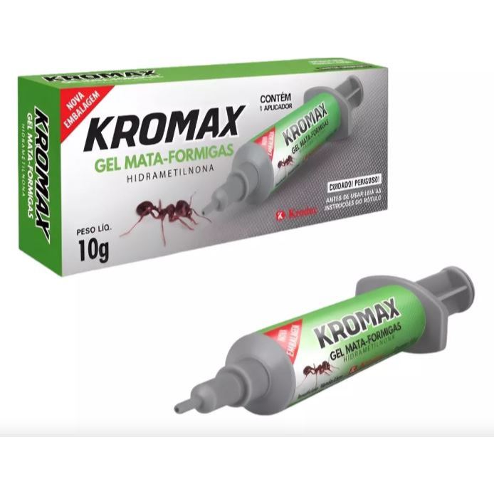 Veneno Mata Formiga Caseiras Em Gel Kromax 10g | Shopee Brasil