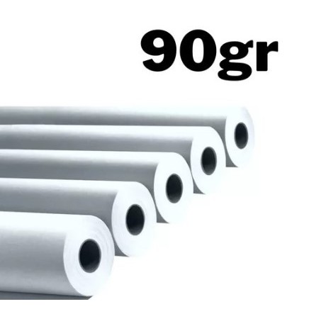 Bobina Plotter Papel Offset 90g 610mmx50mts - Masterprint | Shopee Brasil