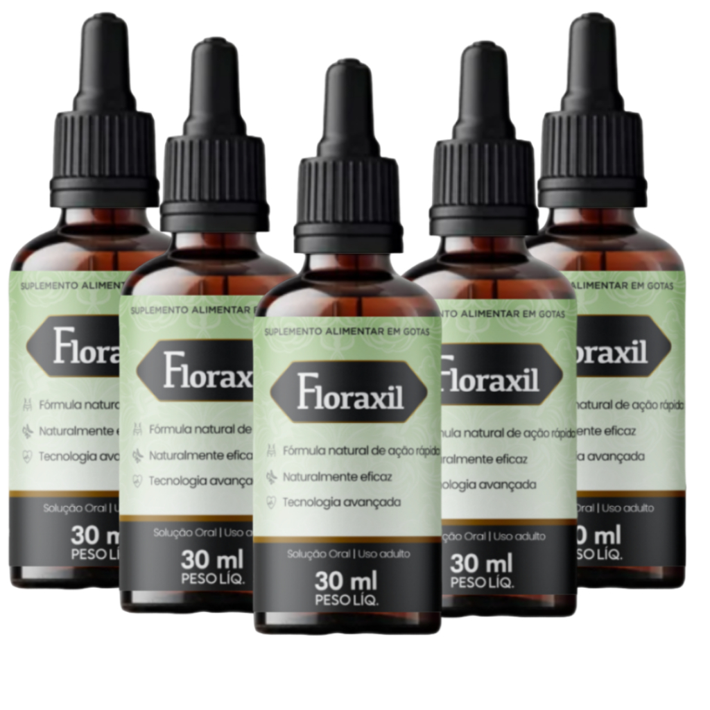 5 FRASCOS FLORAXIL 30ML ORIGINAL SUPER PROMOÇAO | Shopee Brasil