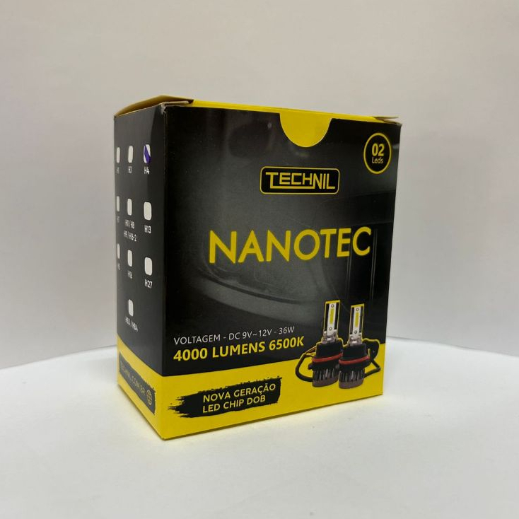 KIT LED H7 NANOTECH 4000 LUMENS - TECHNIL | Shopee Brasil