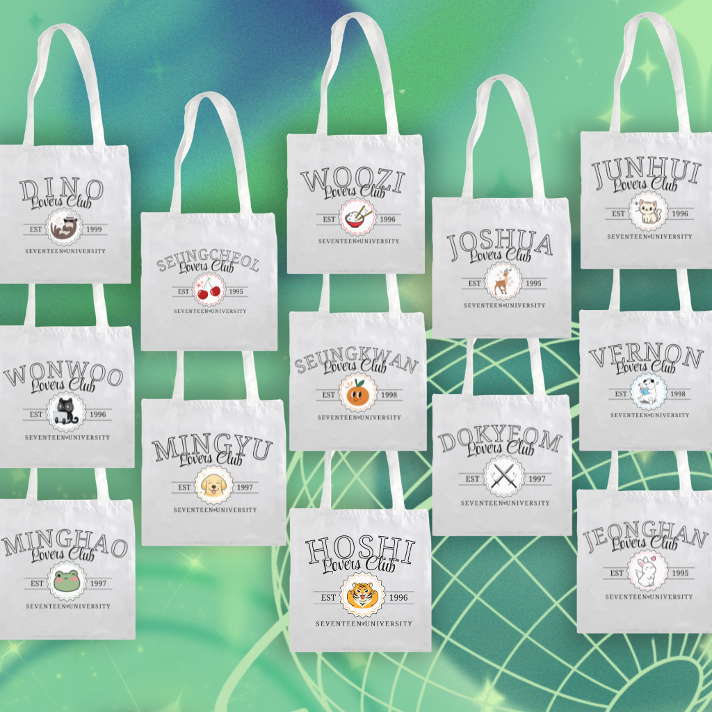 Bolsa Sacola Ecobag 35x35cm Seventeen College SVT | Shopee Brasil