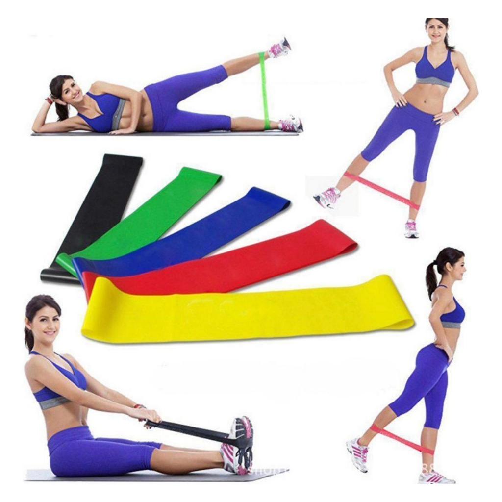 Kit 5 Faixa Elastica Treino Em Casa Academia Exercicio Mini Band ... Kit 5 Faixa Elastica Treino Em Casa Academia Exercicio Mini Band ...