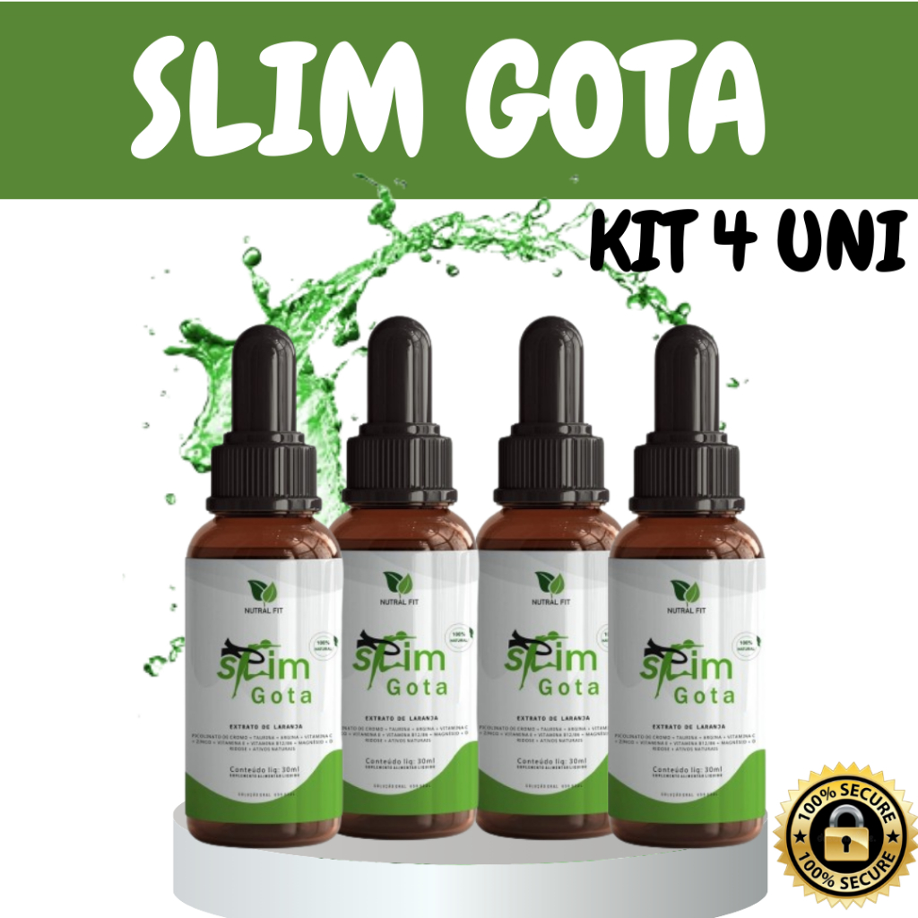 4 SLIM GOTA ORIGINAL SUPER POTENTE | Shopee Brasil