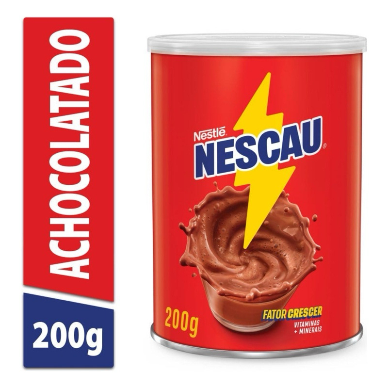 Nescau Em Pó 200g Achocolatado Nestlé Original Chocolate | Shopee Brasil