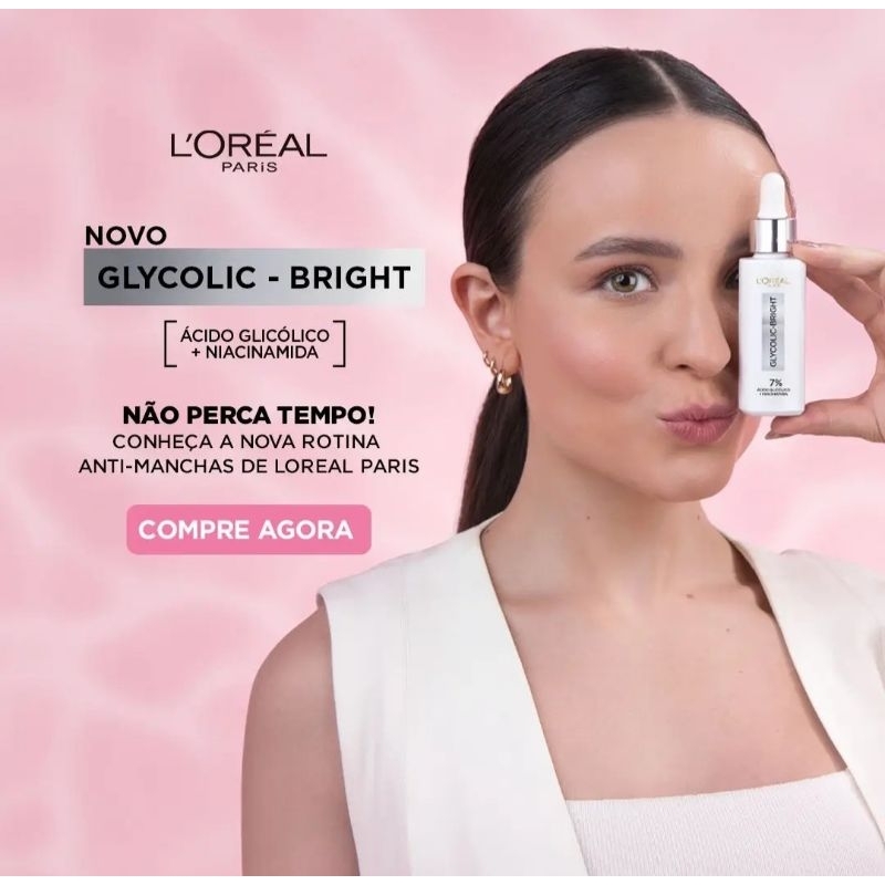 Novo Glycolic Bright Sérum facial 30ml Anti-marcas Loréal Paris ...