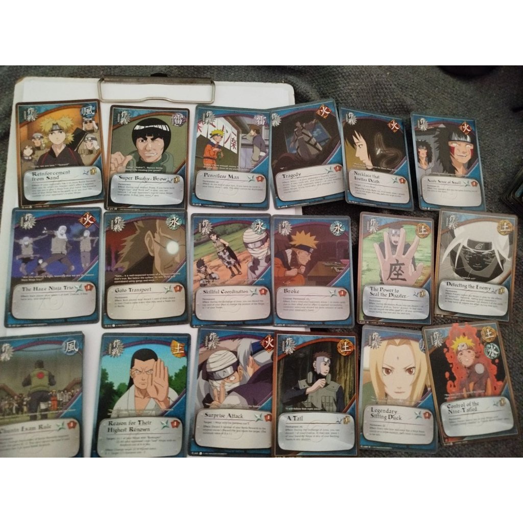 Naruto Cartas MISSÕES/JUTSUS CCG Original Importado Bandai Collectible ...