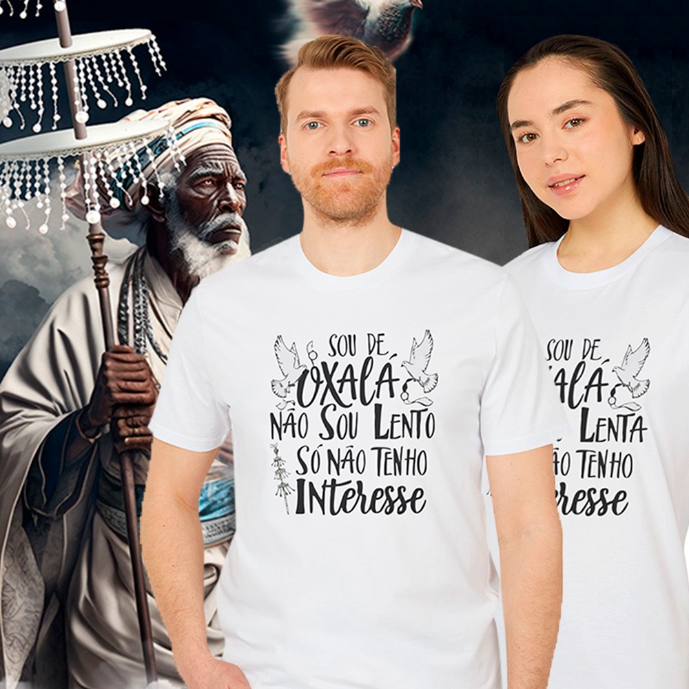 Camiseta Oxala Unissex umbanda e candomble Orixa t-shirt Babylook | Shopee Brasil