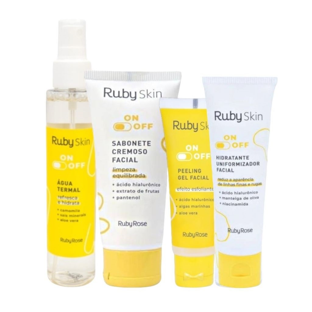 Kit skin care ruby skin facial on off Ruby Rose | Shopee Brasil