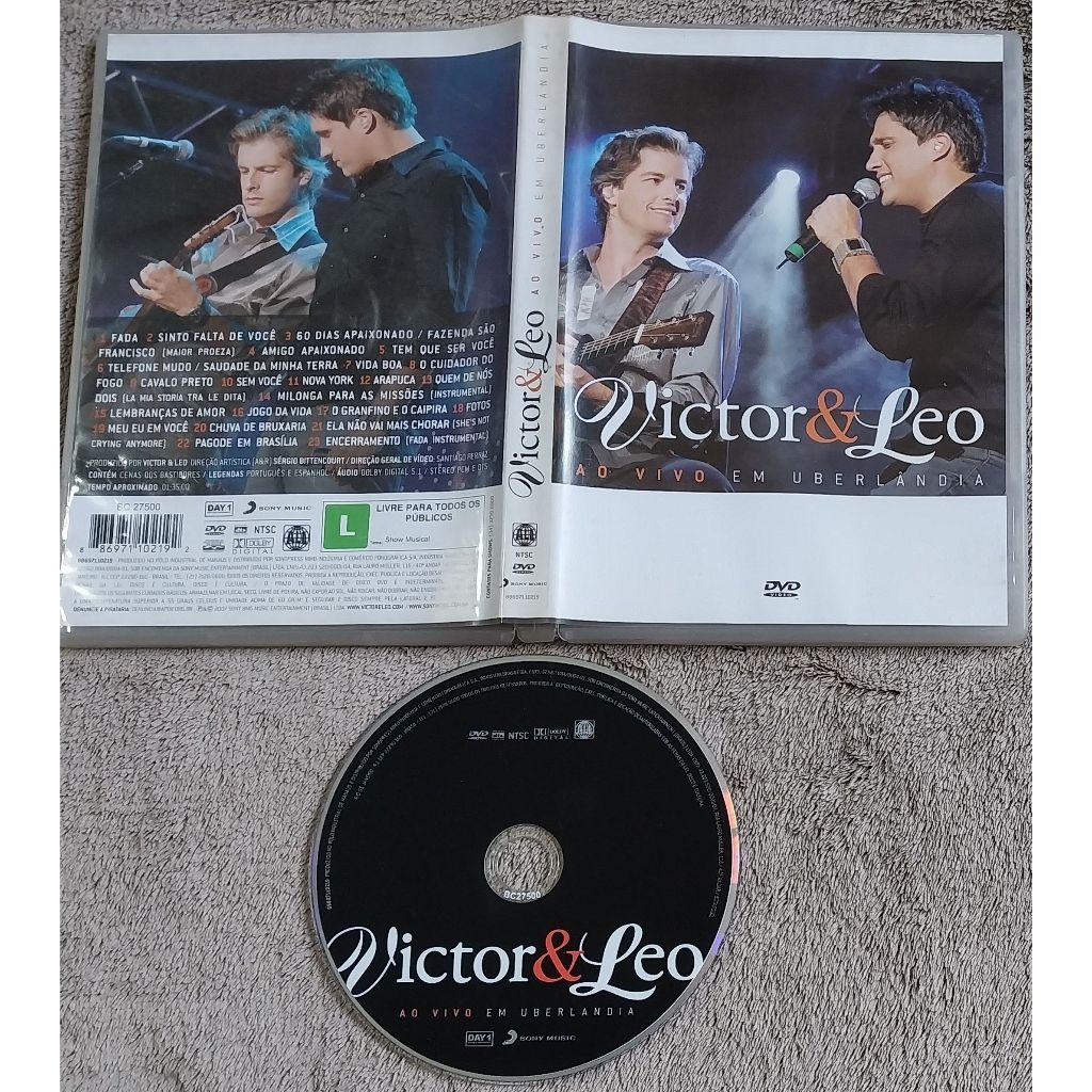 dvd original victor & leo – ao vivo em uberlândia | Shopee Brasil