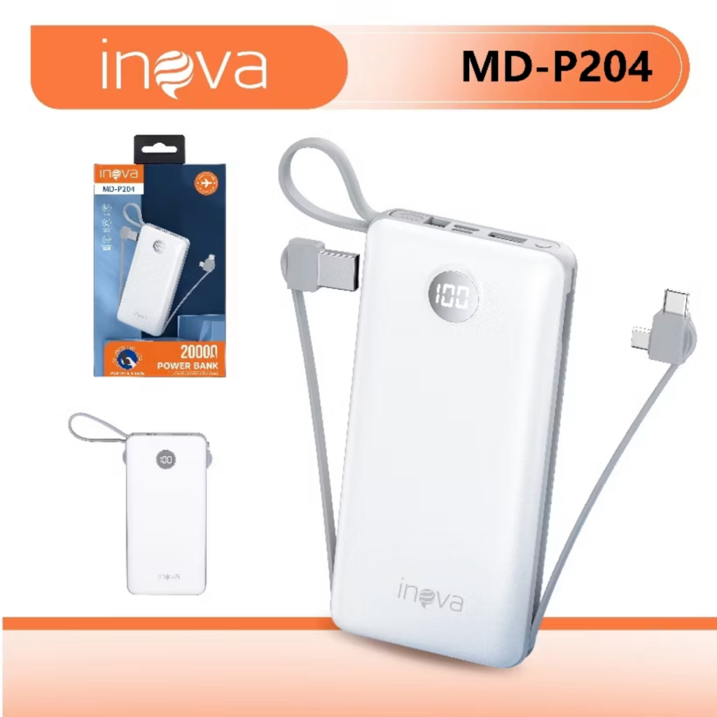INOVA Power Bank Carregador Portátil 20000mAh Carregamento Rápido ...