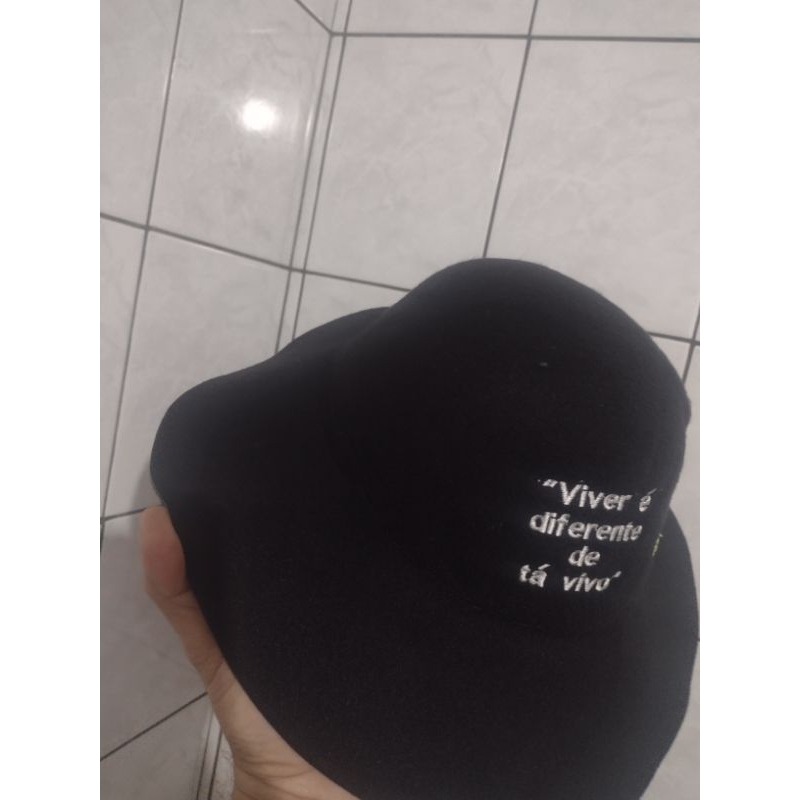 chapéu cata ovo bordado ( viver e diferente de tá vivo) | Shopee Brasil