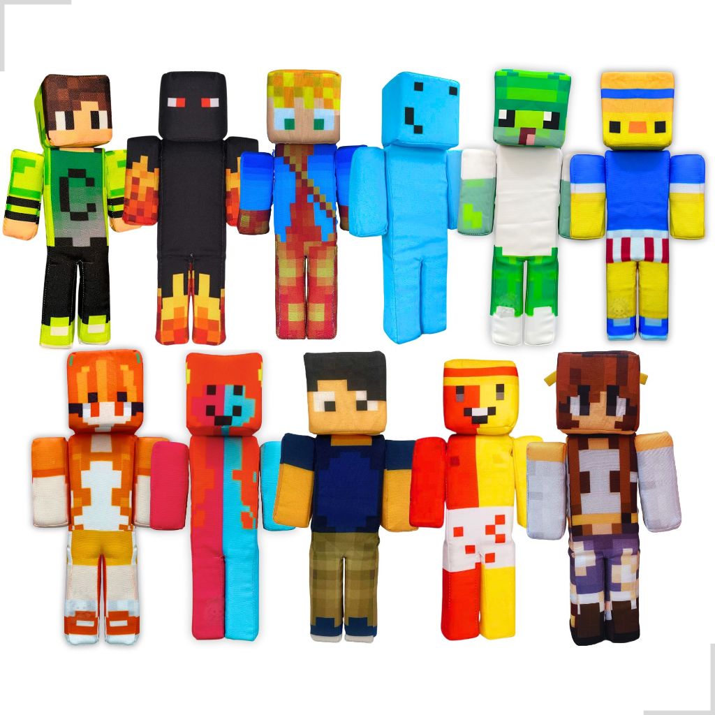 Boneco Minecraft Pelucia Skin Youtuber DudaBerud Marcelo Problems ...