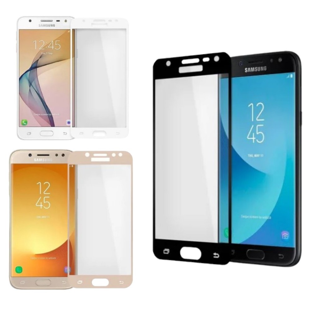 Película De Vidro 3d Para Samsung Galaxy A5/A7/A8/J4/J5/J6/J7/J8 | Shopee Brasil