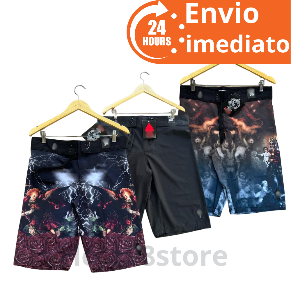 Bermuda elastano masculina estampada tectel praia seca rápido berma ...