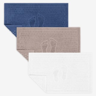 Kit 3 Tapete de Piso Para Banheiro Toalha Lara100% Algodão - 45x70cm ...