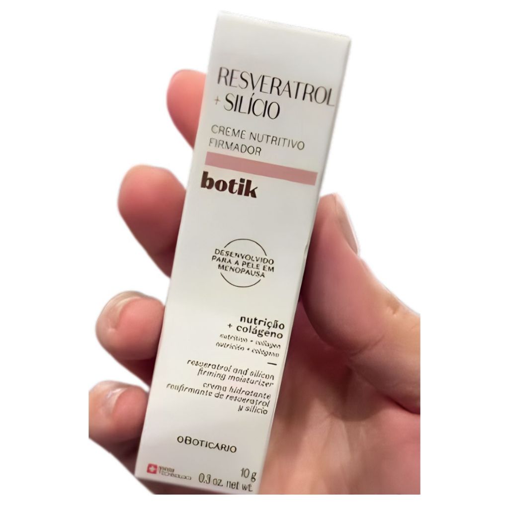 O BOTICARIO BOTIK CREME NUTRITIVO RESVERATROL + SILÍCIO 10g | Shopee Brasil
