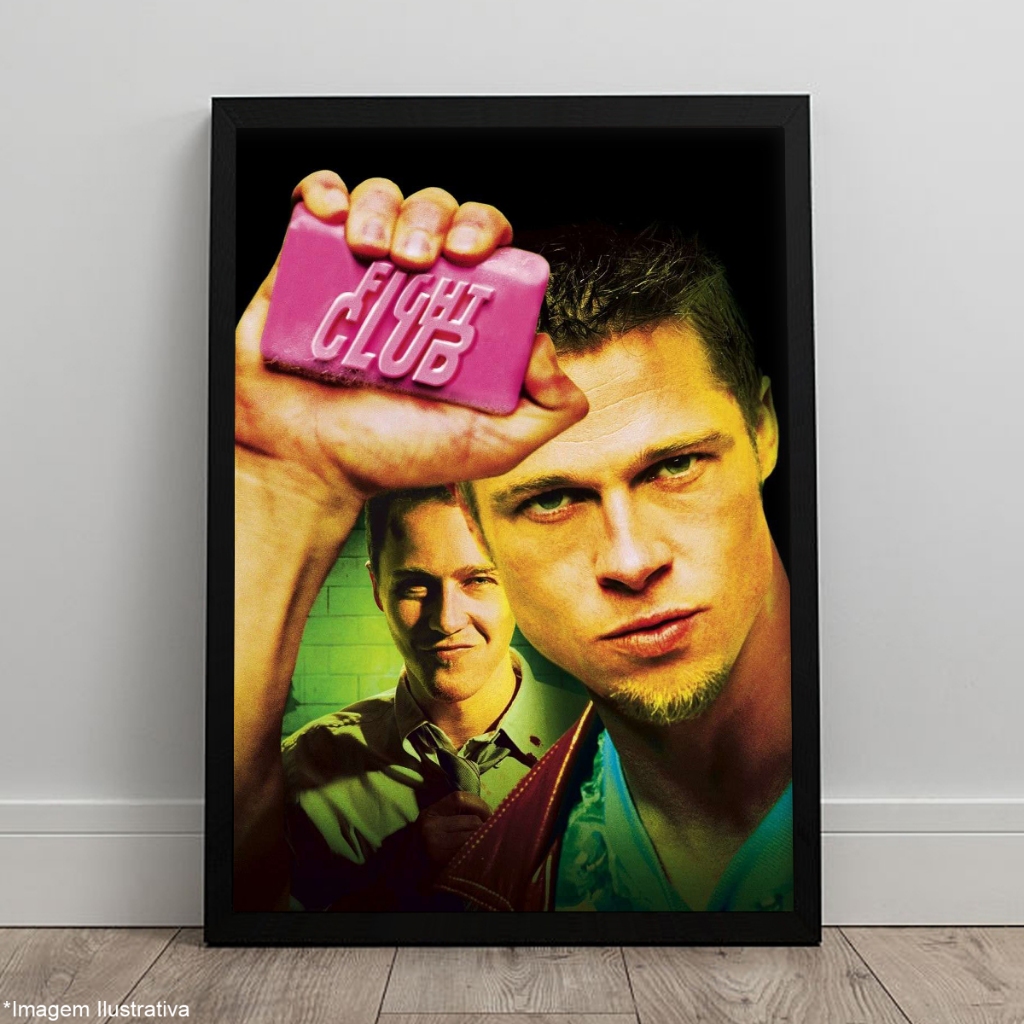 Quadro Clube da Luta Filme 1999 Fight Club Tyler Durden Pôster C ...