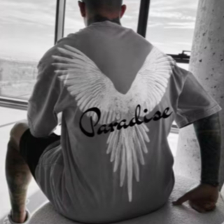 Camiseta de hip hop Streetwear de Moda Vintage Paradise! | Shopee Brasil