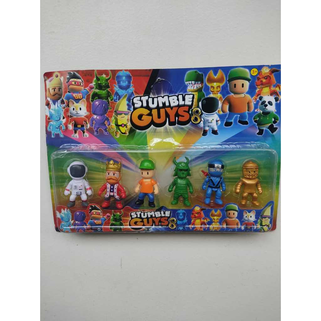 cartela stumble guys bonecos colecionáveis / kit 6 bonecos stumble guys ...