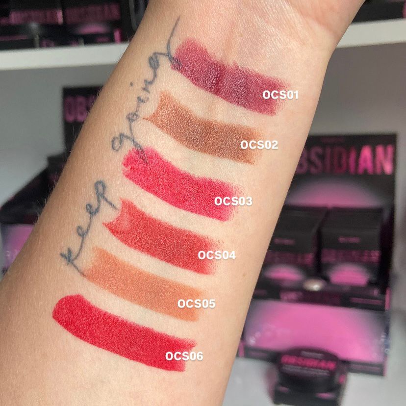 Batom em Bala Lipstick Cream Satin Obsidian - Ruby Rose | Shopee Brasil